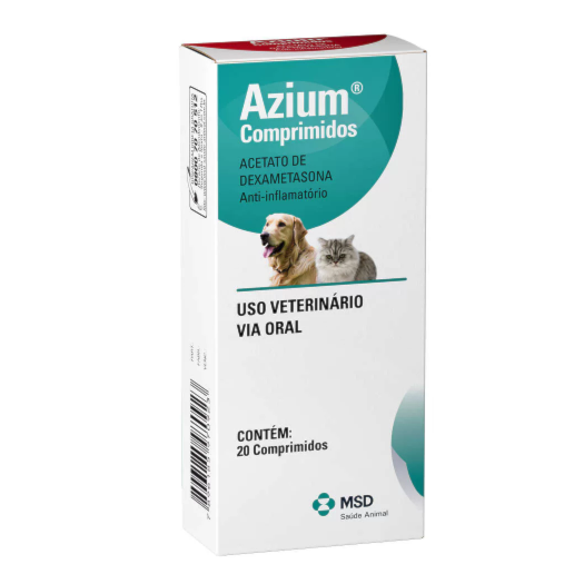 Anti-Inflamatório Azium Cães e Gatos 20 comprimidos